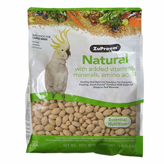 GetUSCart- ZuPreem Natural Bird Food for Large Birds, 20 lb Bag - Made ...