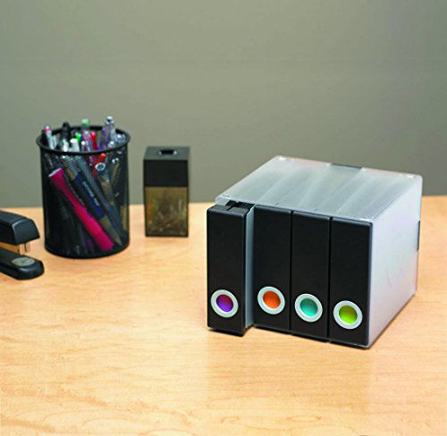 GetUSCart- Atlantic Polypropylene Sleeve Disc Organizer - Stack & Lock ...