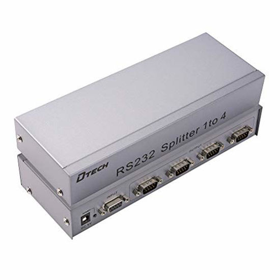 GetUSCart- DTECH Industrial 8 Port RS232 Serial Splitter Switch Box with Power Adapter for ...