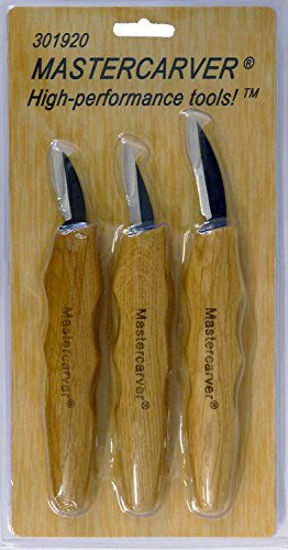 GetUSCart- Mastercarver 3pc Chip Carving Knife Woodcarving Tools