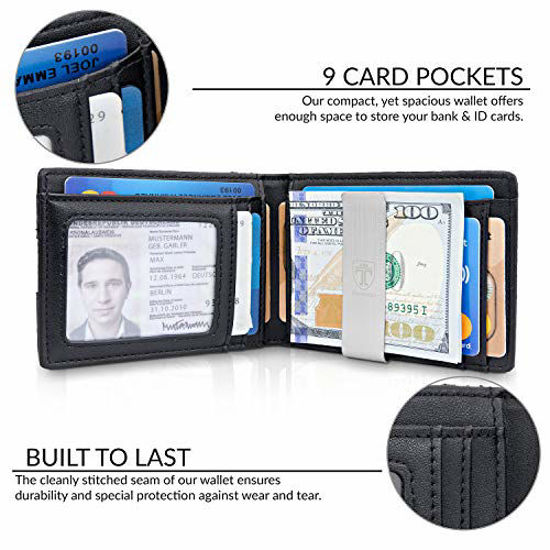 GetUSCart- TRAVANDO Slim Wallet with Money Clip SEATTLE RFID Blocking ...