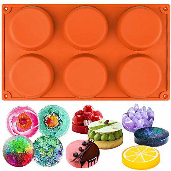 GetUSCart- Funshowcase 6-Cavity Mini Disc Cake Pie Custard Tart Resin ...
