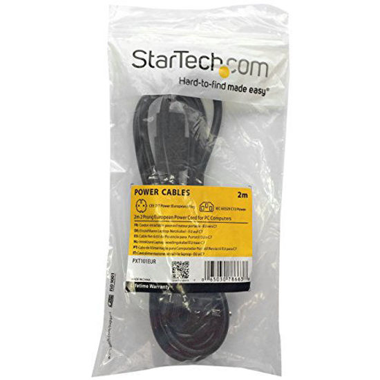 GetUSCart- StarTech.com 6 ft 2 Prong European Power Cord for PC ...