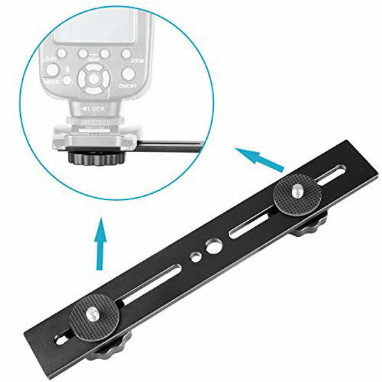 GetUSCart- Neewer 8"/20.3cm Dual Camera Mount Tripod Bracket for 3D ...