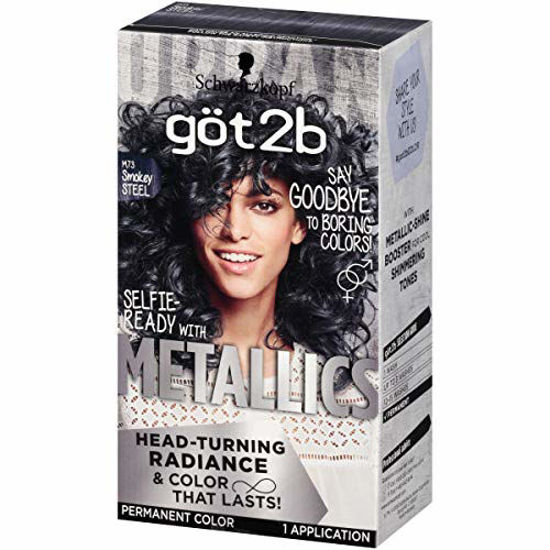 GetUSCart- Got2b Metallic Permanent Hair Color, M73 Smoky Steel