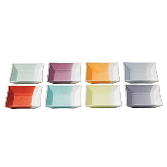 GetUSCart- Royal Doulton 1815 Tapas 4.7" Square Tray Set, Multicolor