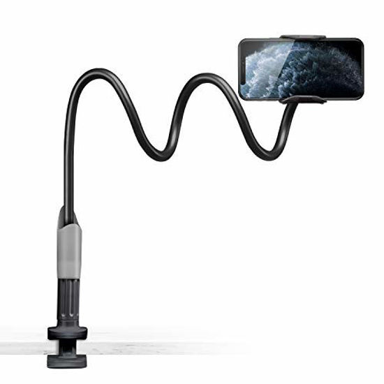 GetUSCart- Gooseneck Bed Phone Holder, SAIJI Flexible Long Arm Phone ...