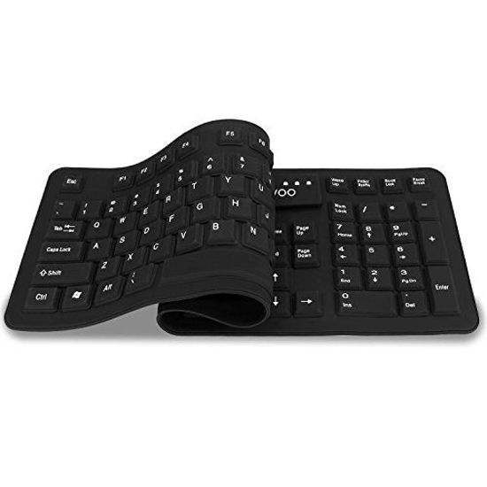 GetUSCart- Sungwoo Foldable Silicone Keyboard USB Wired Standard ...