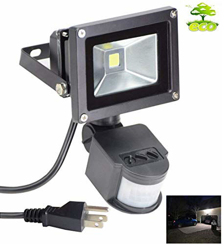 GetUSCart- Led Motion Sensor Flood Light Outdoor 10W 800LM Pir ...