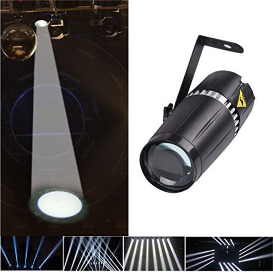 GetUSCart- LED pinspot stage light,TOM 6W white Pin spot with beam ...