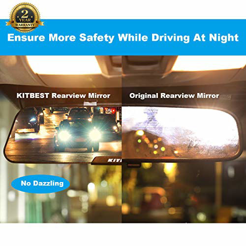 GetUSCart- KITBEST Rear View Mirror 11.8" (300mm), Anti Glare Rearview ...