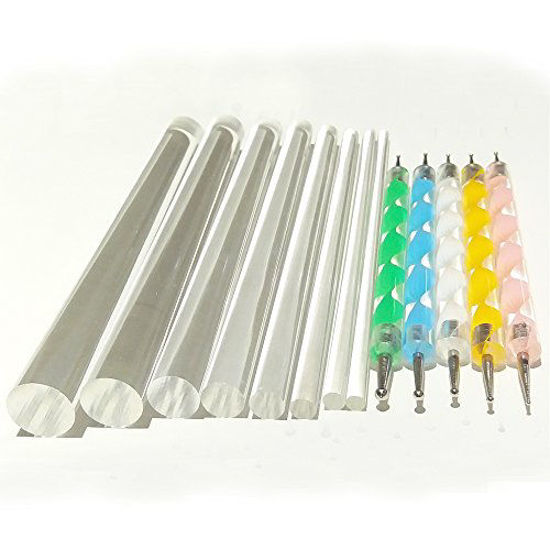 GetUSCart- Mandala Rock Painting Pen Dot Dotting Tools Stencil Brush ...