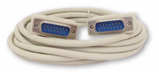 GetUSCart- Your Cable Store 10 Foot DB15 15 Pin Serial Port Cable Male/Male