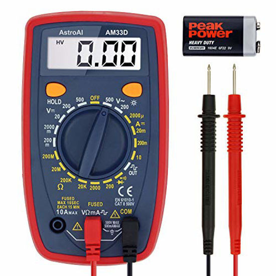 GetUSCart- AstroAI Digital Multimeter with Ohm Volt Amp and Diode ...