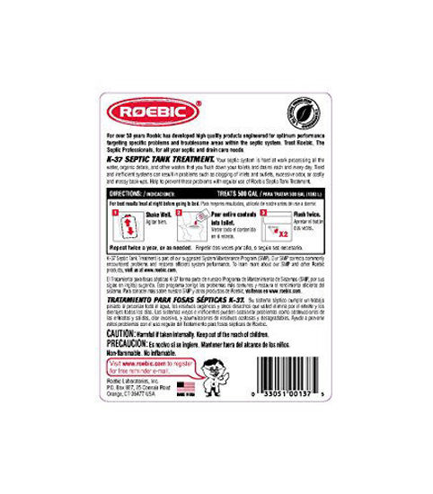 GetUSCart- Roebic K-37-Q Septic Tank Treatment Removes Clogs ...