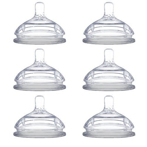 GetUSCart- Comotomo Replacement Silicone Nipples, Fast Flow - 6 Pack