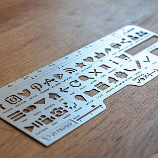 GetUSCart- UI PROGO Stainless Steel Stencils for Portable Drawing ...
