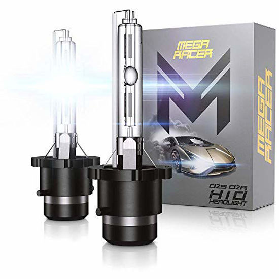 GetUSCart- Mega Racer D2S Bulb 6000K Diamond White D2S/D2R Xenon HID ...