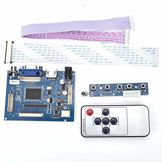 GetUSCart- VGA LCD Controller Board, HDMI VGA 2AV Reversing Driver Board for 7inch AT070TN92 ...