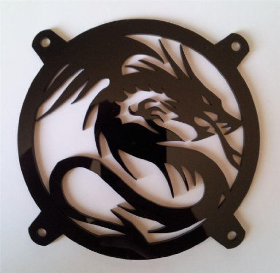 GetUSCart- Custom Acrylic Flying Dragon Computer Fan Grill 120mm