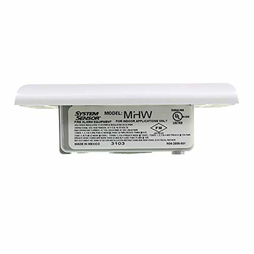 GetUSCart- SYSTEM SENSOR MHW 12-24 V, White, Mini Horn
