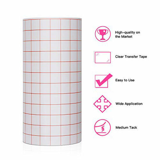 GetUSCart- Clear Vinyl Transfer Paper Tape Roll 6" x 50 Feet Clear w ...