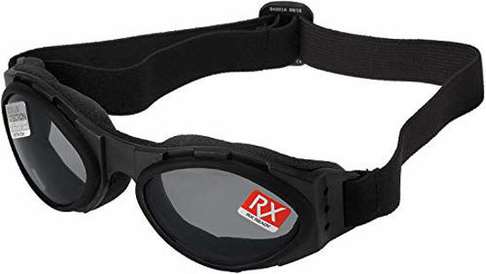 GetUSCart- Bobster Bugeye Goggles, Black Frame/Smoked Reflective Lens