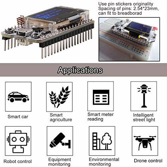 GetUSCart- ESP32 LoRa 32 (V2), ESP32 Development Board WIFI Bluetooth LoRa Dual Core 240MHz ...