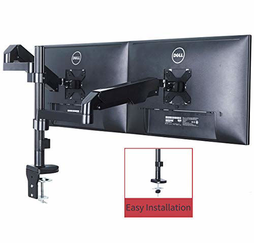 GetUSCart- Dual Monitor Stand - Articulating Gas Spring Monitor Arm ...