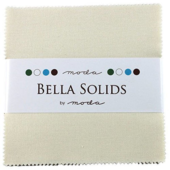 GetUSCart- Bella Solids Ivory Moda Charm Pack by Moda Fabrics; 42-5 ...