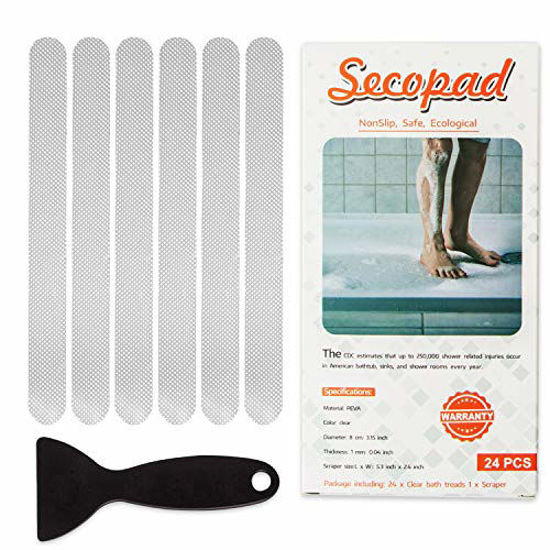 GetUSCart- Secopad Anti Slip Shower Stickers 24 PCS Safety Bathtub ...