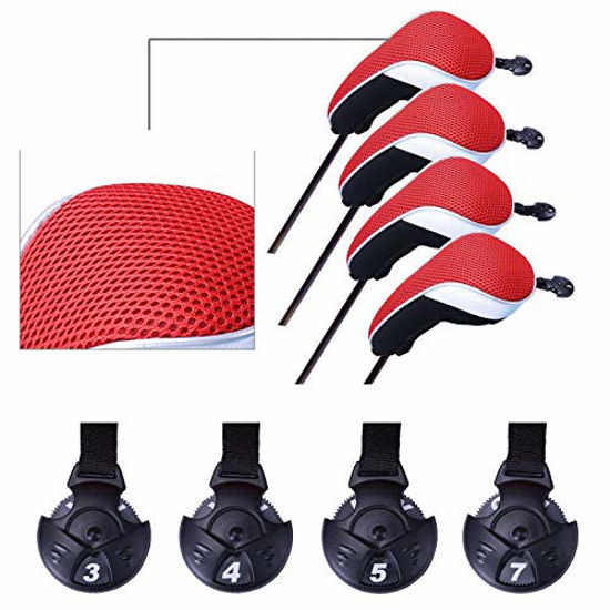GetUSCart- FINGER TEN Golf Club Head Covers Woods Driver Fairway Hybrid ...