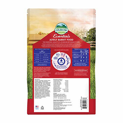 GetUSCart- Oxbow Essentials Adult Rabbit Food - All Natural Adult ...
