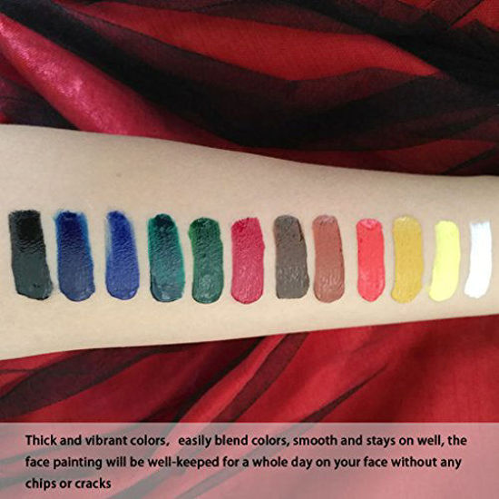 GetUSCart- Face Paint Kit,12 Colors Professional Face Painting Tubes ...
