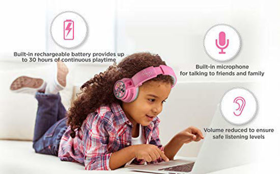 GetUSCart- eKids Minnie Mouse Bluetooth Headphones for Kids Wireless ...