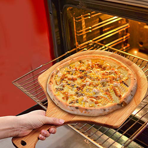 GetUSCart- Bamboo pizza peel, Wood Serving Pan, Cheese and Charcuterie ...