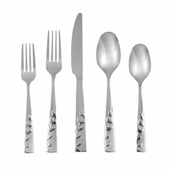 GetUSCart- Cambridge Silversmiths Blossom Sand 20-Piece Flatware ...