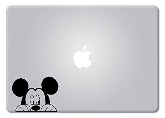 GetUSCart- Die-Cut Vinyl Decal Sticker Mickey Mouse Peeking for MacBook ...