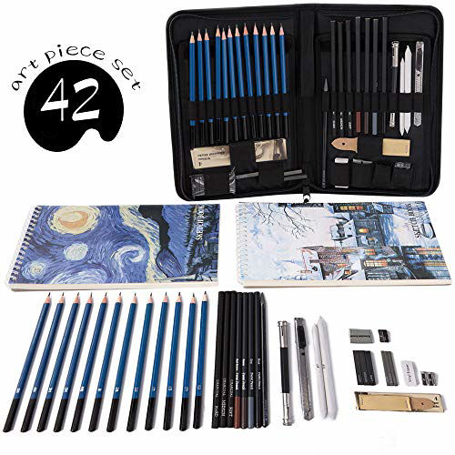 GetUSCart- Professional Art Set 42 PCS Drawing and Sketching Set ...