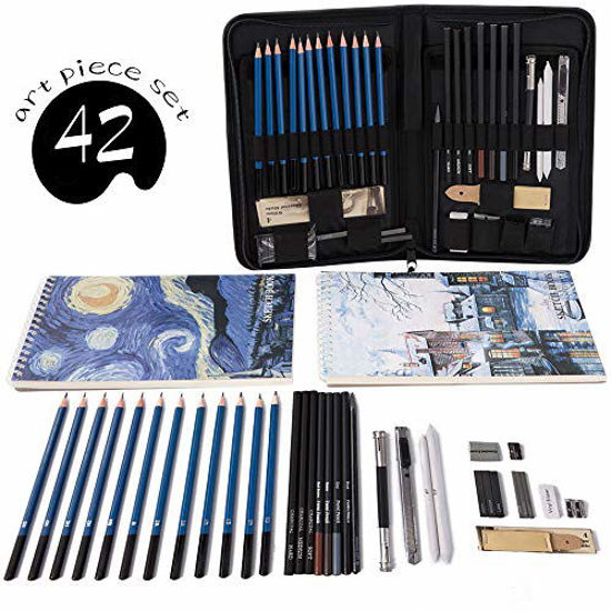 GetUSCart- Professional Art Set 42 PCS Drawing and Sketching Set ...