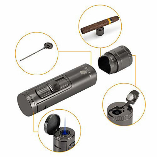 GetUSCart- XIFEI Cigar Lighter, Cigar Puncher, Cigar Draw Enhancer ...