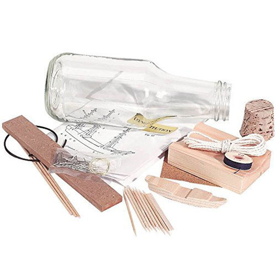GetUSCart- USS Constitution Ship Build Your Own Boat In A Bottle Model ...