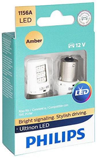 GetUSCart- Philips 1156 Ultinon LED Bulb (Amber), 2 Pack