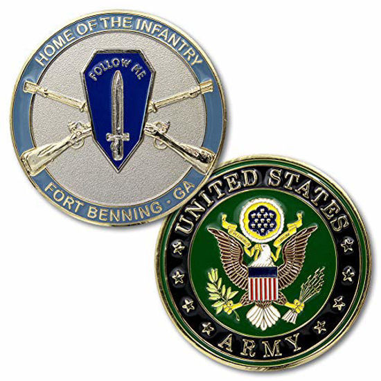 GetUSCart- U.S. Army Home of The Infantry Fort Benning, GA Challenge Coin