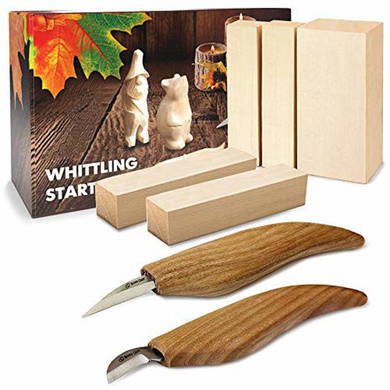 GetUSCart- BeaverCraft Wood Carving Kit S16 - Whittling Wood Knives Kit ...