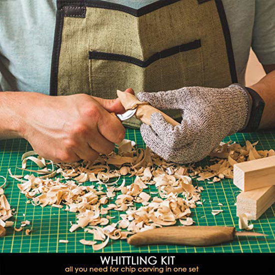 GetUSCart- BeaverCraft Wood Carving Kit S16 - Whittling Wood Knives Kit ...