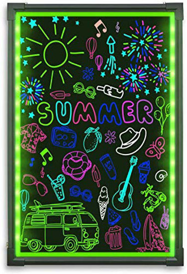 GetUSCart- Hosim LED Message Writing Board, 24" x 16" Illuminated ...