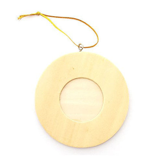 GetUSCart- LWR CRAFTS Wooden Mini Round Photo Frame Pack of 12