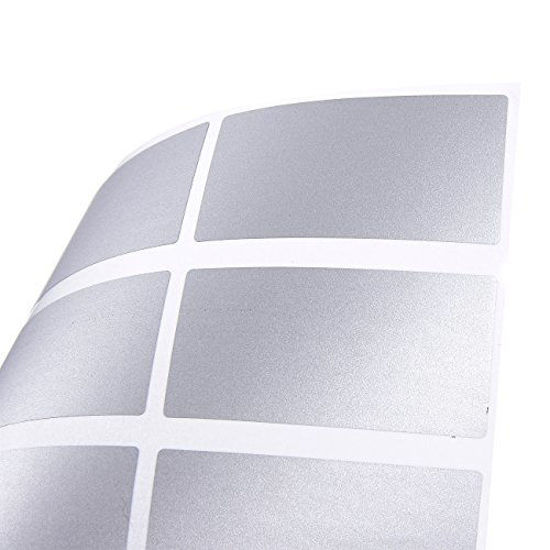 GetUSCart- Scratch-Off Stickers - 300-Pack Rectangular Sticker Labels ...