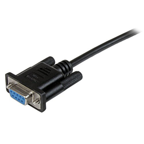 GetUSCart- StarTech.com 1m Black DB9 RS232 Serial Null Modem Cable F/F - DB9 Female to Female ...